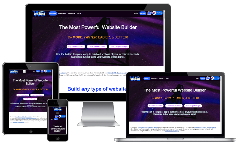 UltimateWB - the most powerful & easy website builder software to build ...